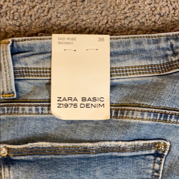 Zara | Jeans | Nwt Zara Basic Z975 Embroidered Denim | Poshmark